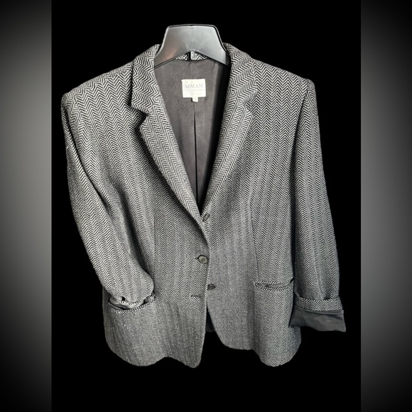 Armani Collezioni | Jackets & Coats | Vintage Emporio Armani Womens Suit Jacket Blazer Fully ...